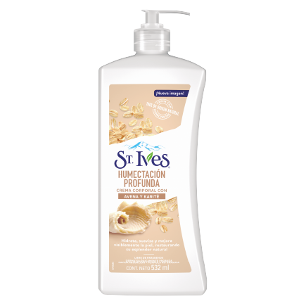 Crema corporal St Ives avena y karite 532 ml | Compre Ahora