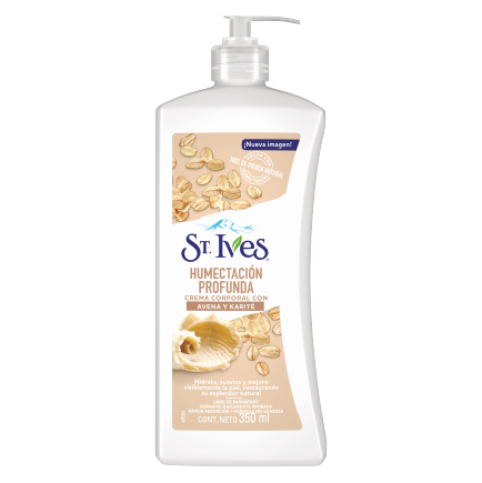Crema corporal St Ives avena y karite 350 ml | Compre Ahora