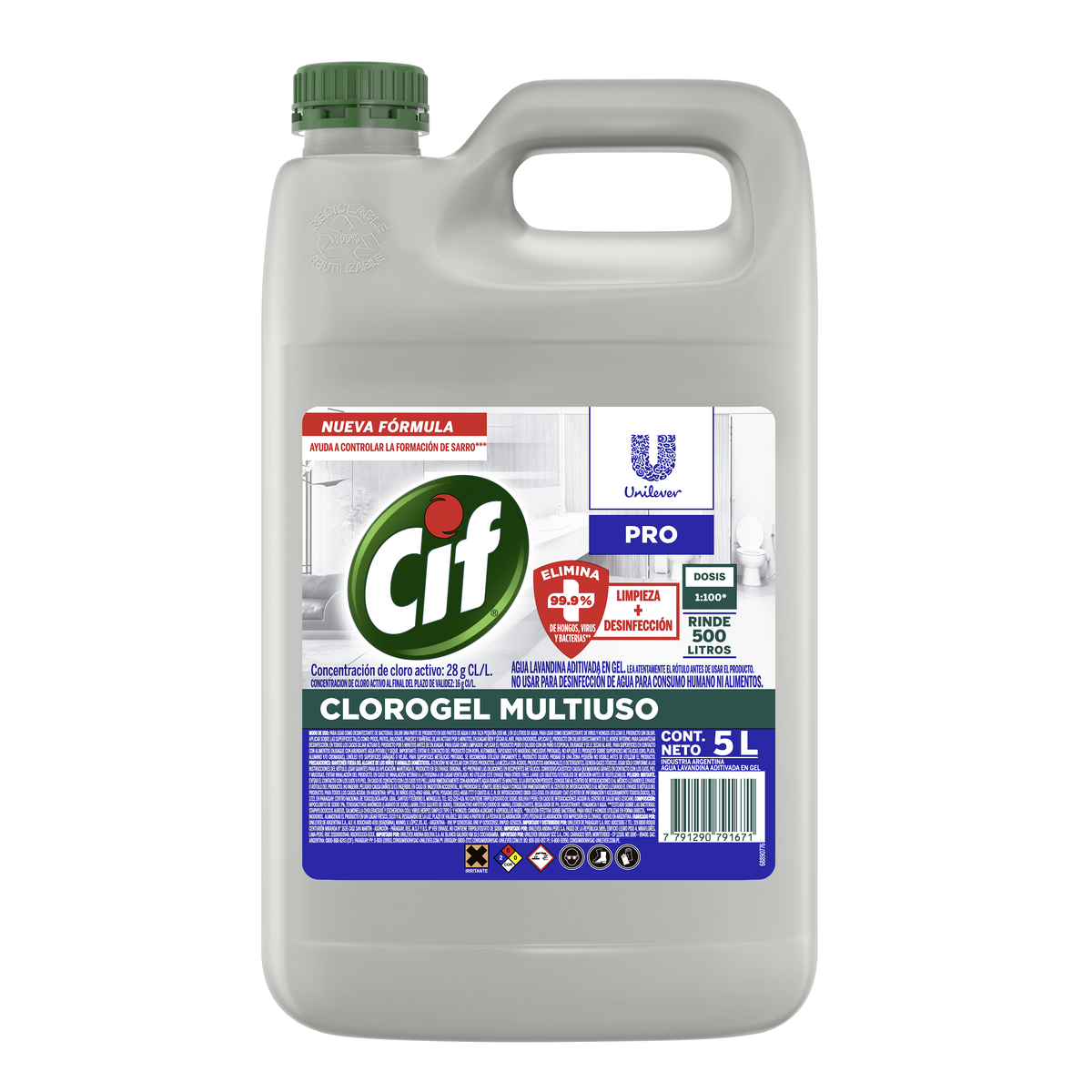 Desinfectante en gel Cif Profesional Clorogel 5L | Compre Ahora